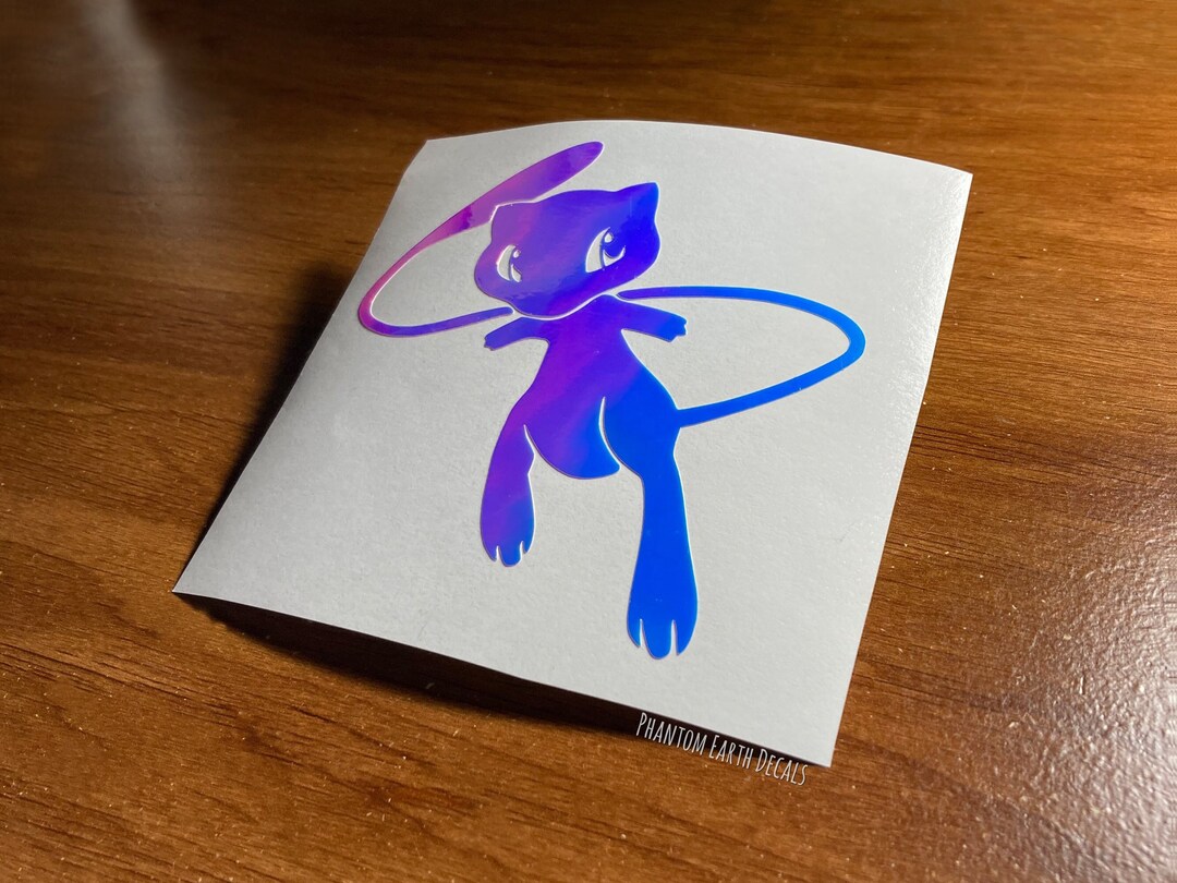 Shiny Mew Color Shifting Sticker Pink Blue Pokemon Car - Etsy