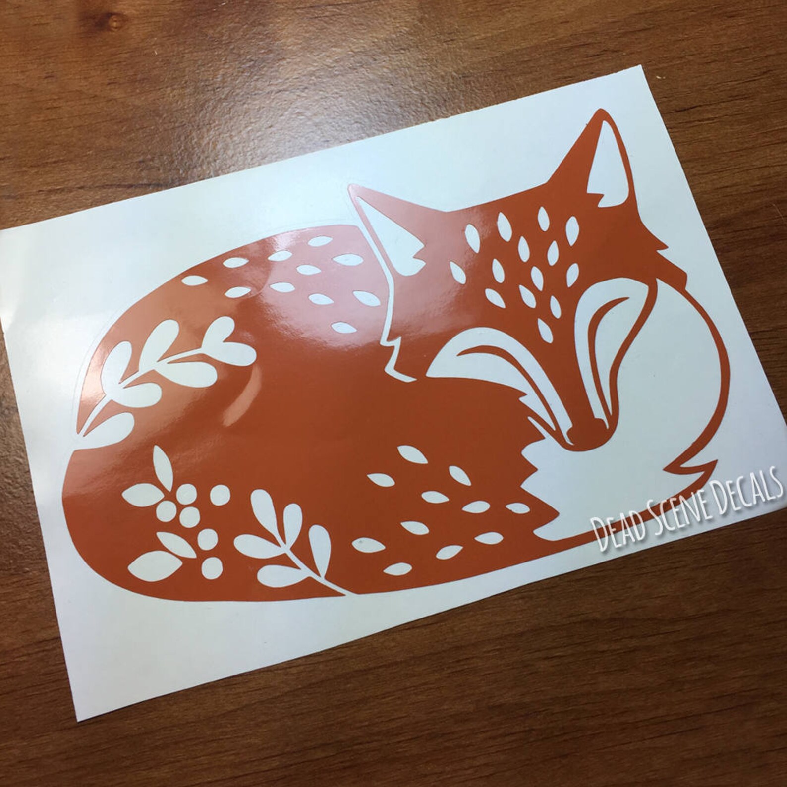 Sleepin' Fox Vinyl Decal Glossy Car Laptop Yeti - Etsy