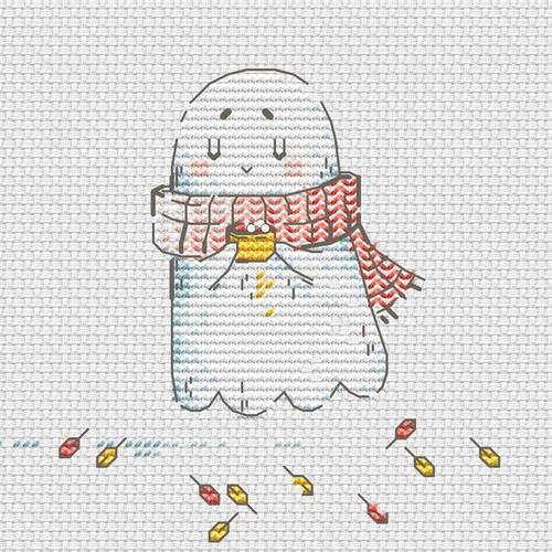Cute Ghost Cross Stitch Pattern Little Ghost Cross Stitch - Etsy