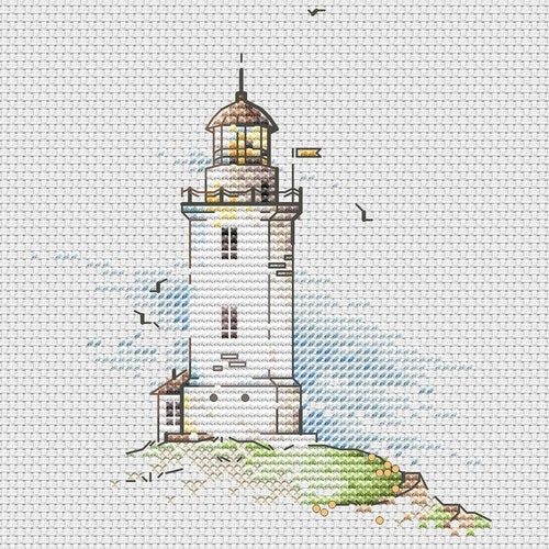 Lighthouse Cross Stitch Pattern 1 Instant PDF Download House - Etsy