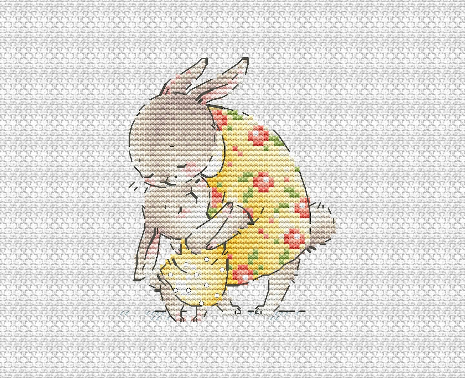 Mother With Daughter Cross Stitch Pattern Gift for Mother - Etsy