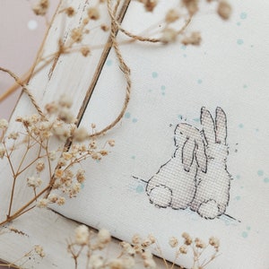 Two Bunnies Cross Stitch Pattern Better Together Cross Stitch Ukraine ...