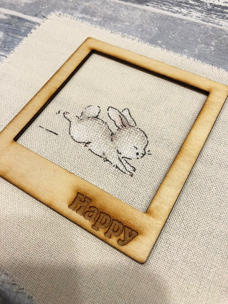 Hopping Bunny Cross Stitch Pattern Little Bunny Cross Stitch | Etsy