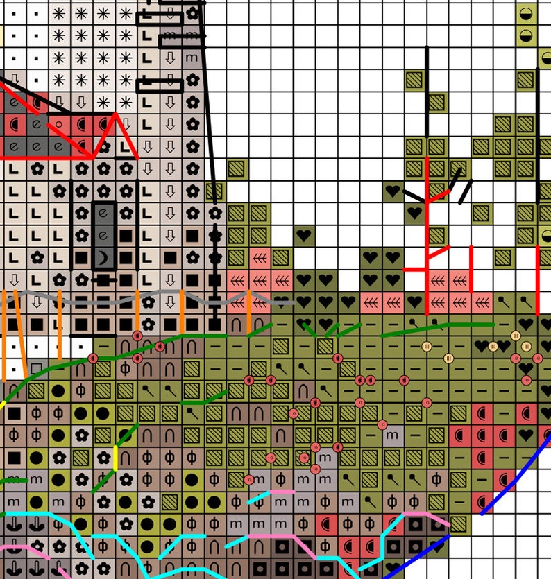 Spring Lighthouse Cross Stitch Pattern Lighthouse View Cross - Etsy