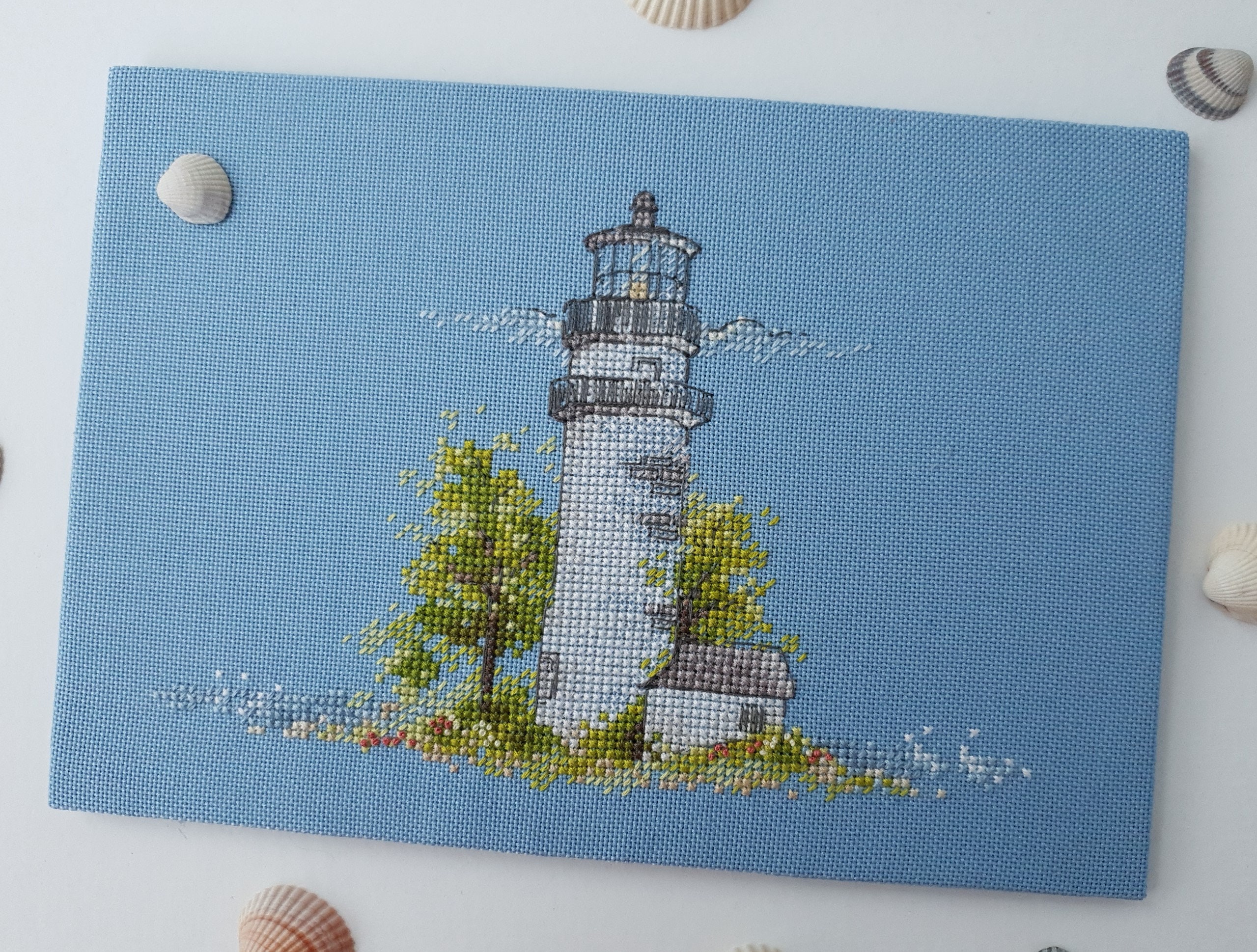 Lighthouse cross stitch pattern sea landscape cross stitch | Etsy