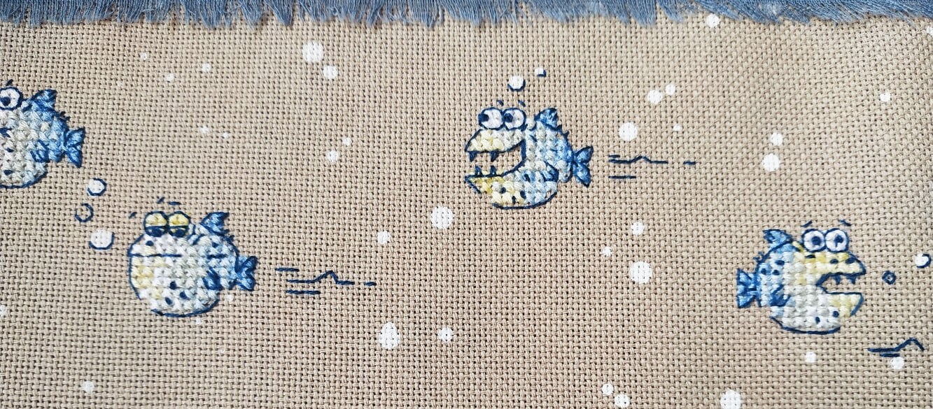 Fishes Cross Stitch Cute Fish Cross Stitch Piranha Cross - Etsy