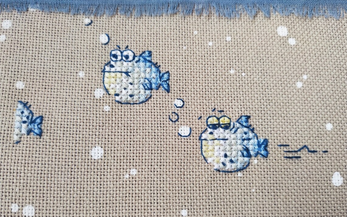 Fishes Cross Stitch Cute Fish Cross Stitch Piranha Cross | Etsy