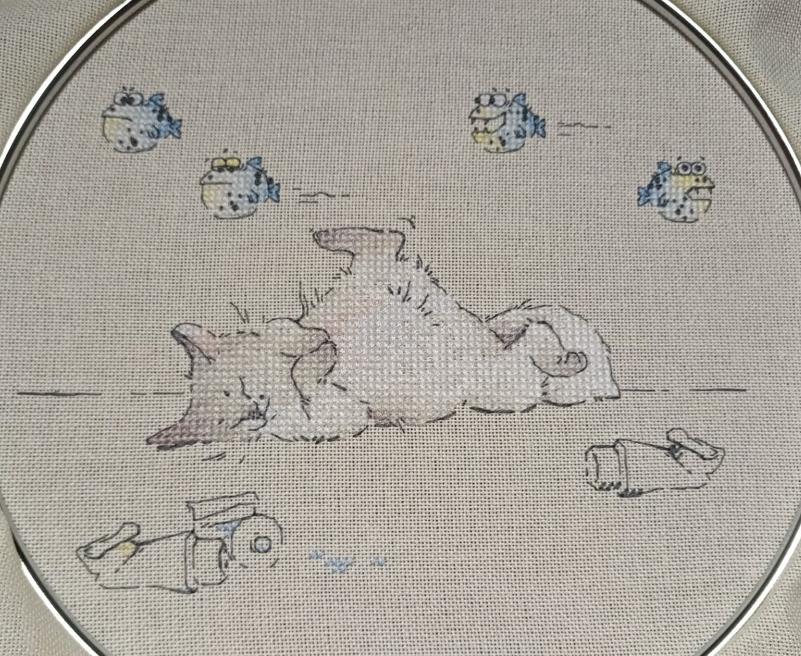 Fishes Cross Stitch Cute Fish Cross Stitch Piranha Cross - Etsy