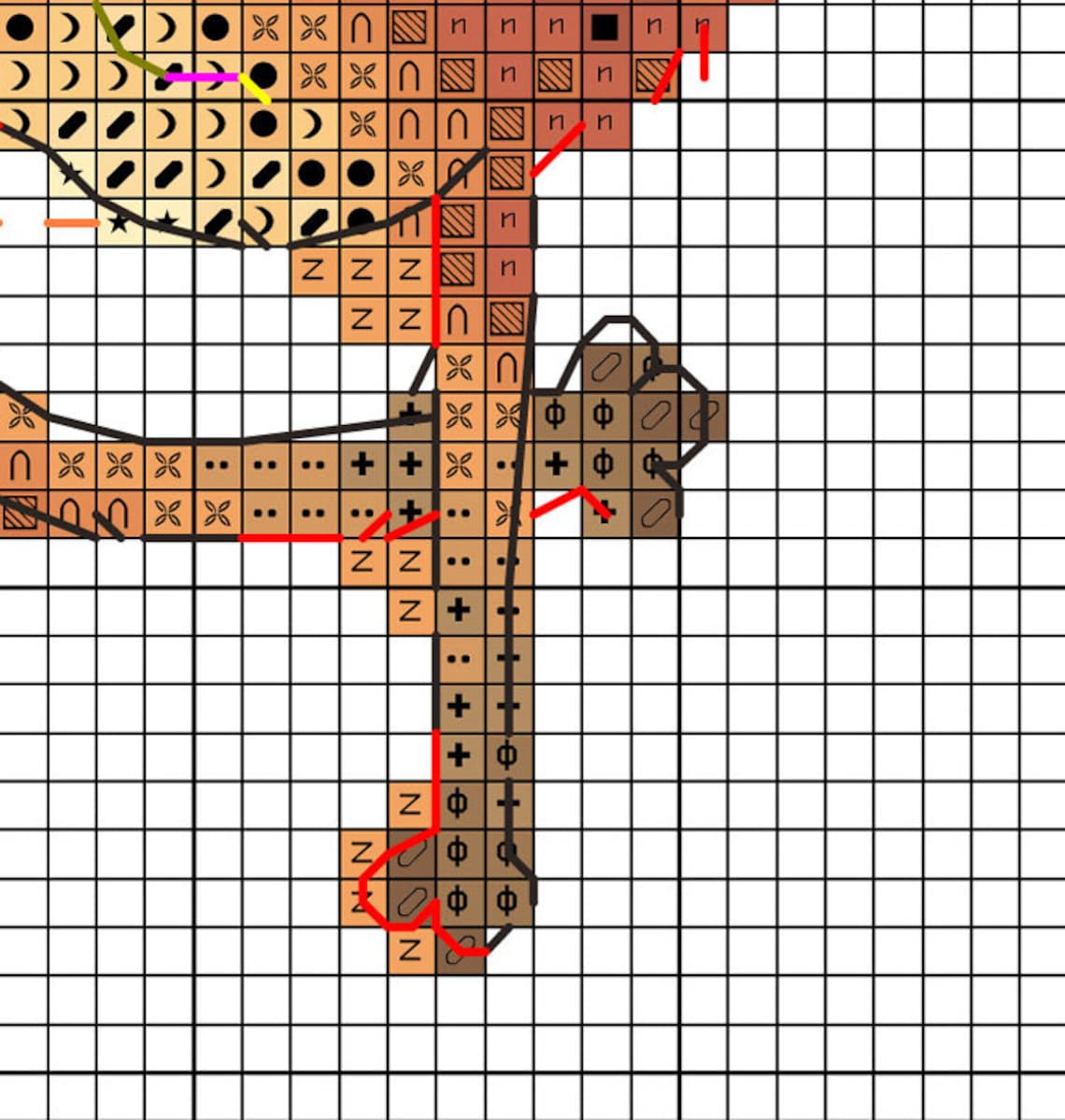 Fox Robin Hood Cross Stitch Pattern Sleeping Fox Cross Stitch Forest ...