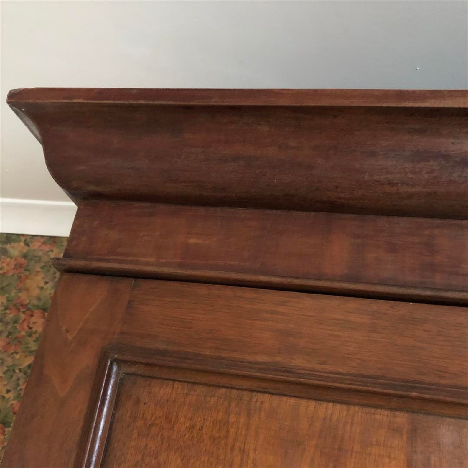 Antique Linen Press Wardrobe With Chest of Drawers Base 1910s - Etsy UK