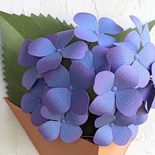 Hydrangea Paper Flower SVG Digital File for Cricut & - Etsy