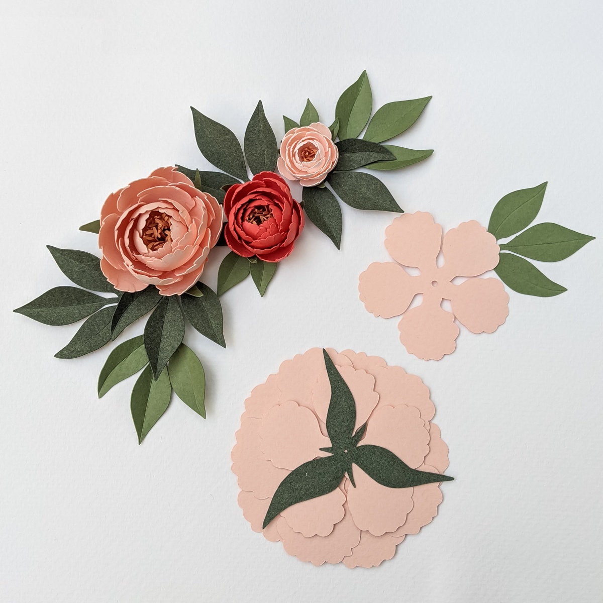 Ball Peony Paper Flower Tutorial SVG PDF PNG Digital Files - Etsy