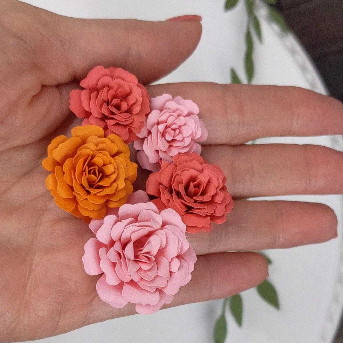Rolled Rose Paper Flower SVG Digital File for Cricut & - Etsy