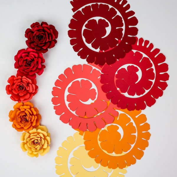 Rolled Flower Svg - Etsy