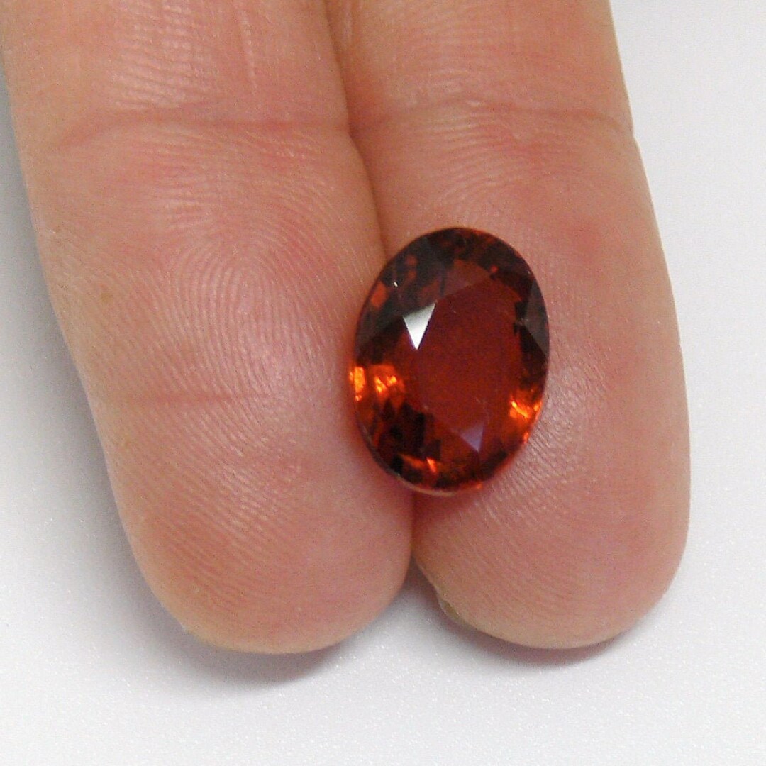 Hessonite Garnet, 6.55 Ct, Natural, AAAA+, Certified Unheated Fine ...