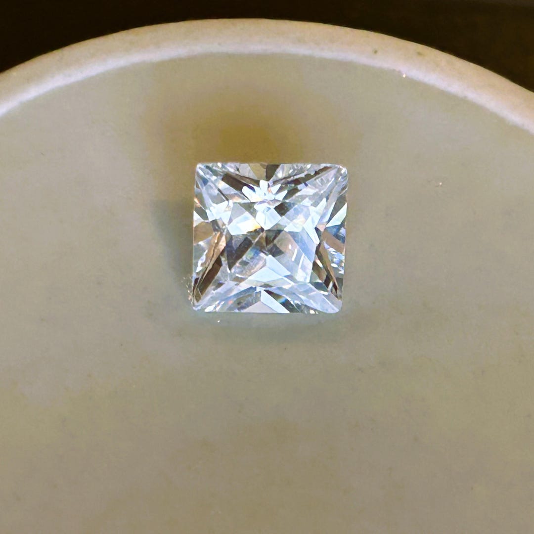 American Diamond: 10x10 Mm, AAAAA, FL, Princess Cut, Top Gem Quality ...