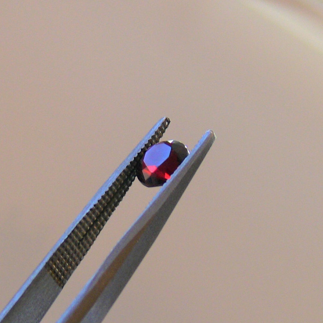 Chrome Pyrope Garnet, 6 Mm, Natural, AAAAA, Round Cut Unheated Gem With ...