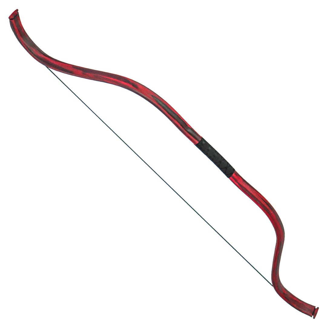 Crimson Howler Mongol Bow – Horseback Style Archery for Adults – Red ...