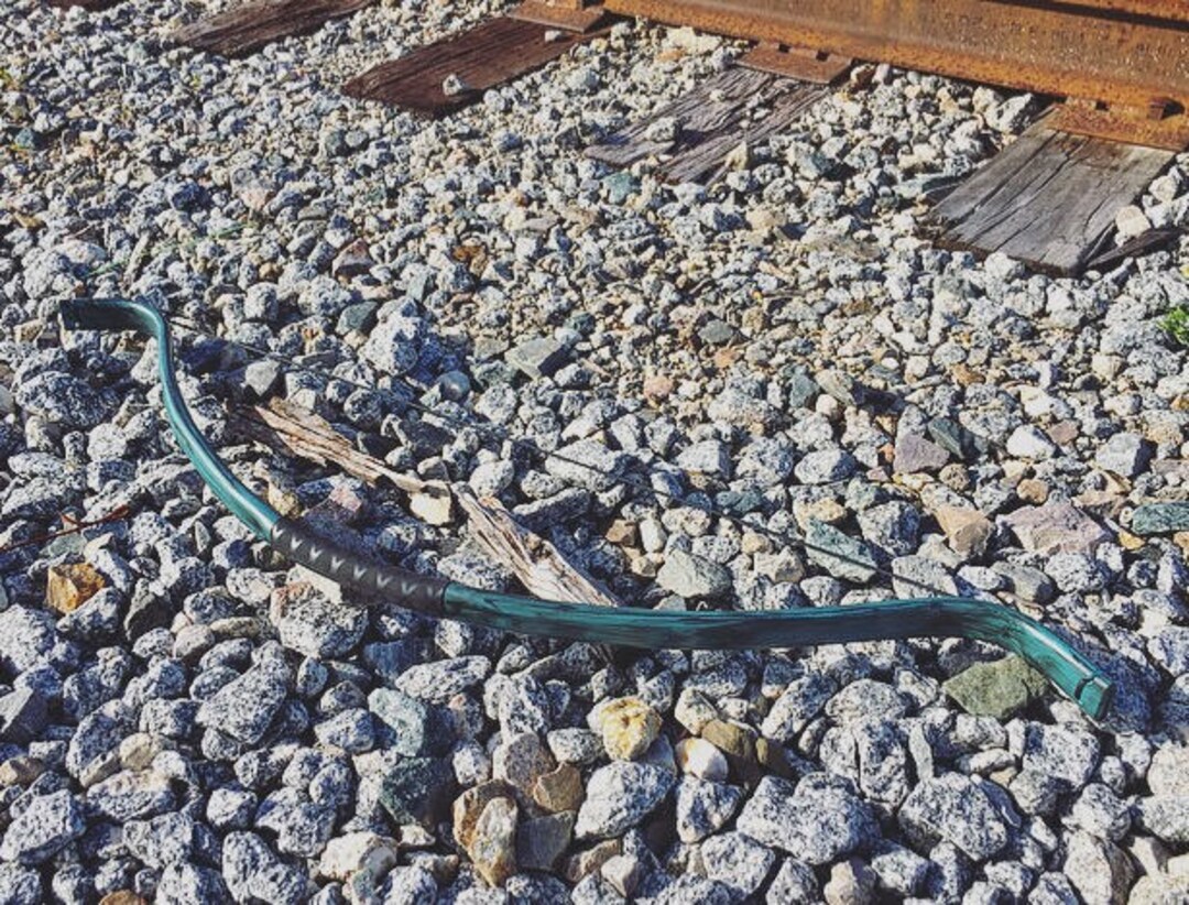 Stained Blue Recurve Bow Adult - Etsy