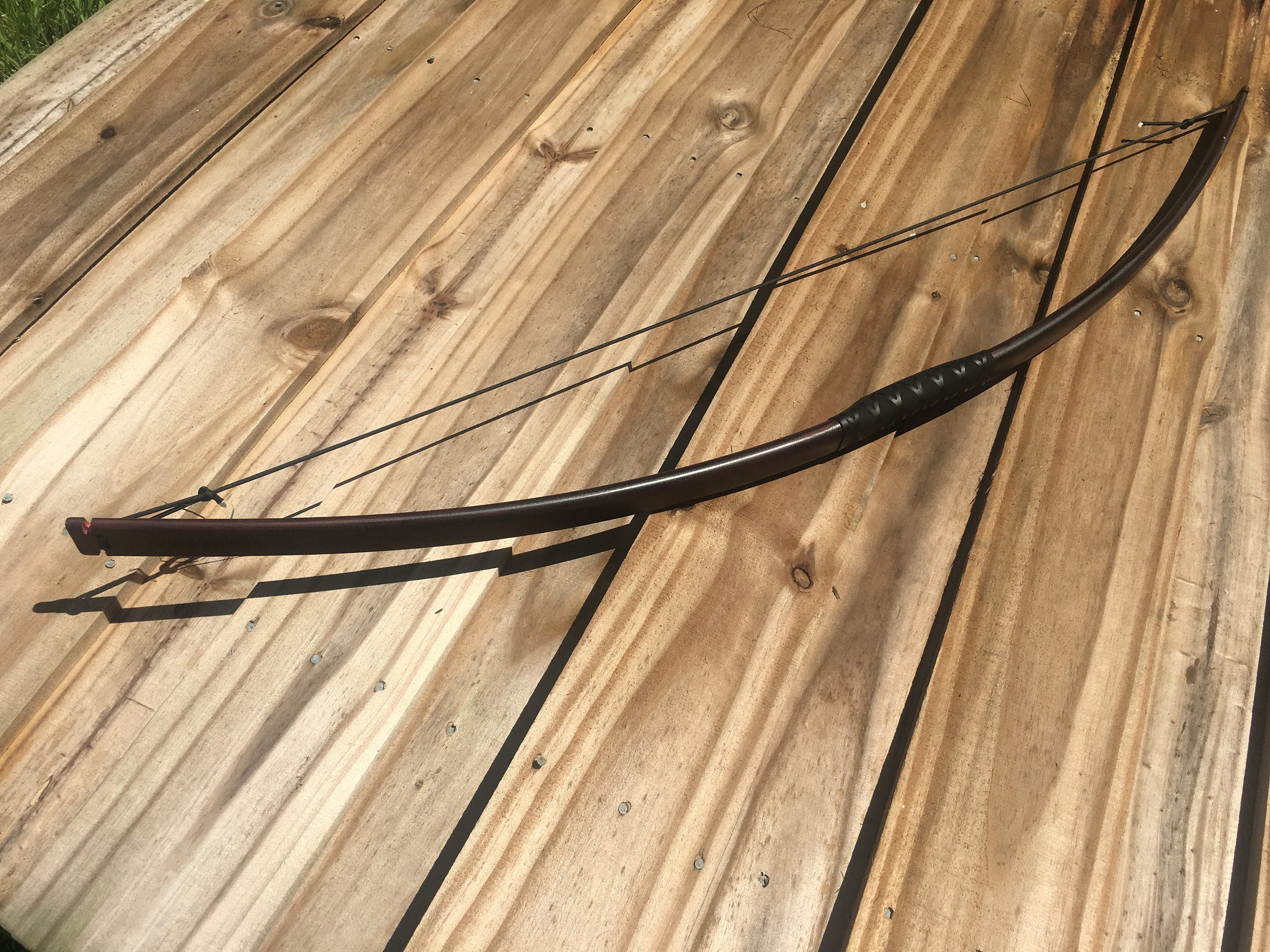 Stained Red Straight Bow Adult 35lb | Etsy