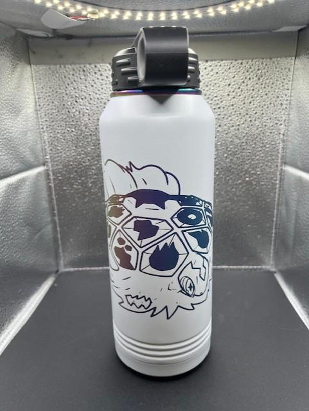 Rainbow Tera Turtle Engraved Water Bottle - Etsy
