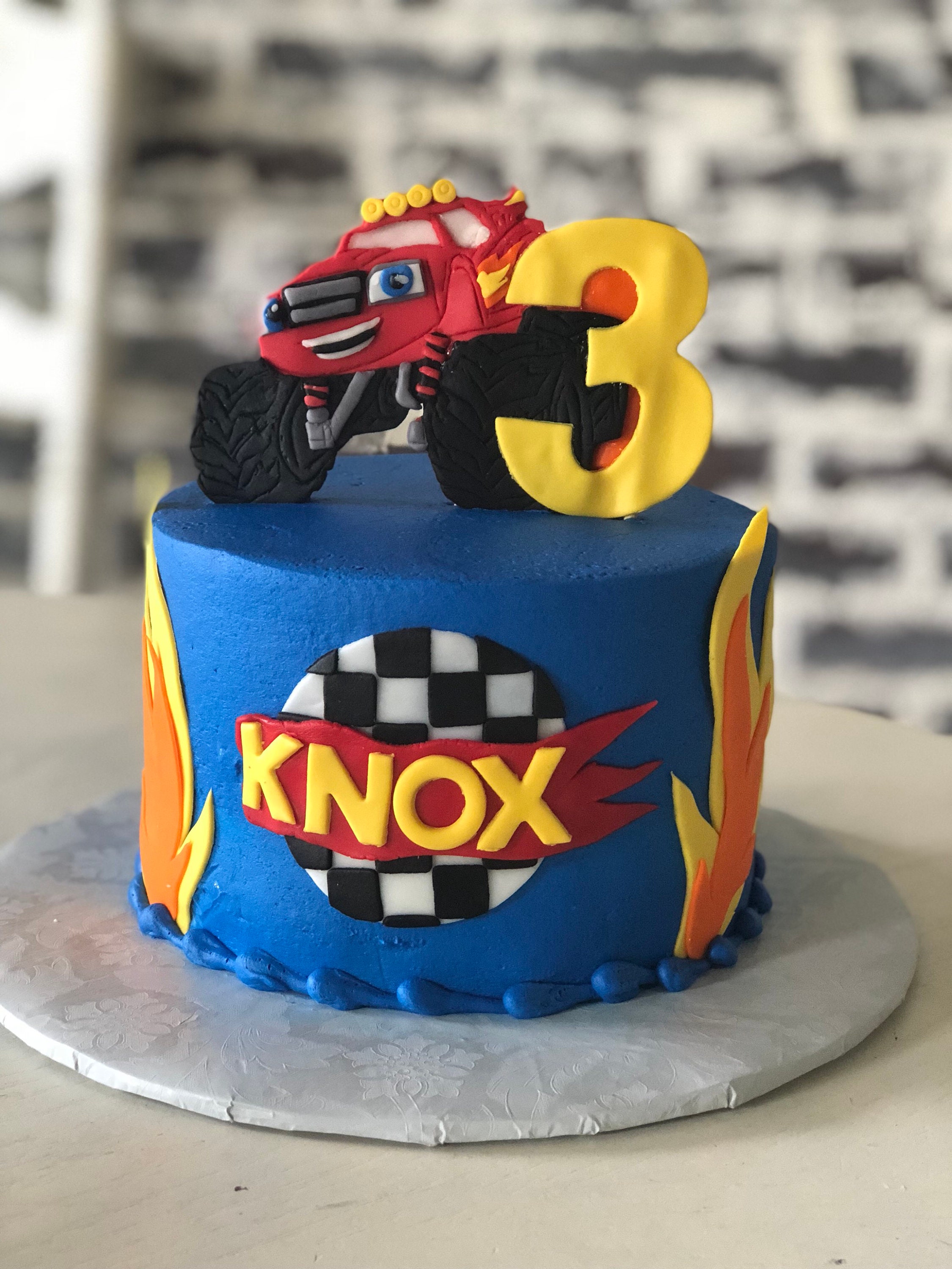 Blaze Cake Topper, Faces, Fondant, Monster Truck - Etsy