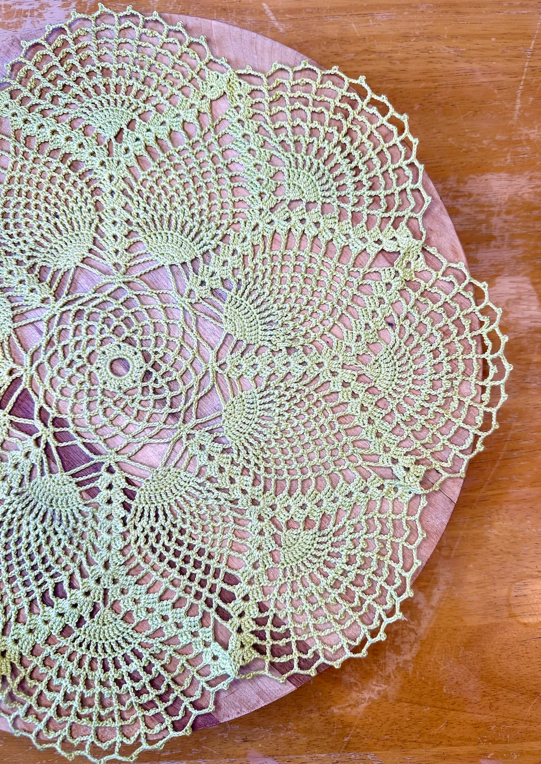 Leaves in a Web Crochet Doily Pattern, PDF Digital Download - Etsy