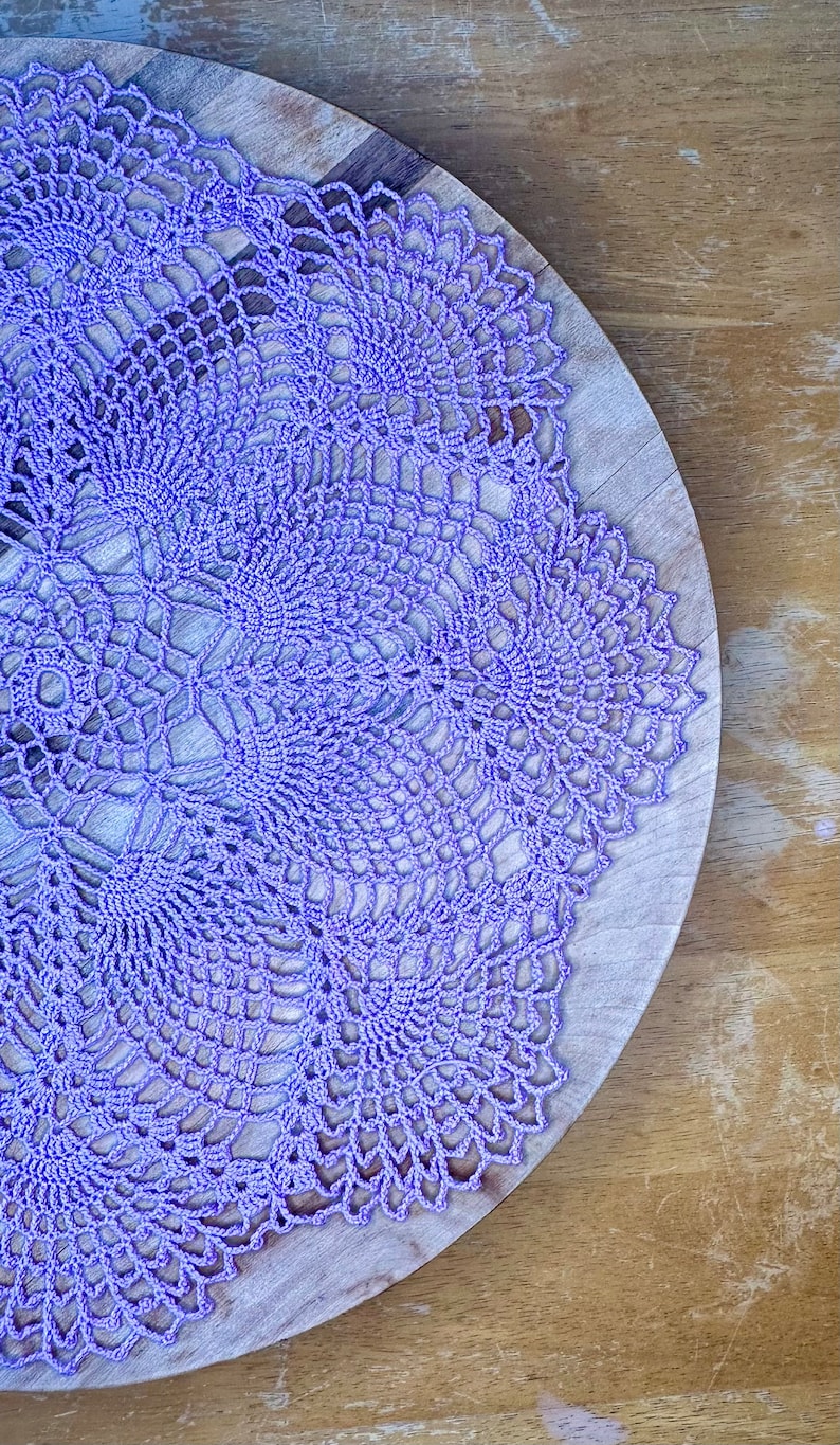 Leaves in a Web Crochet Doily Pattern, PDF Digital Download - Etsy