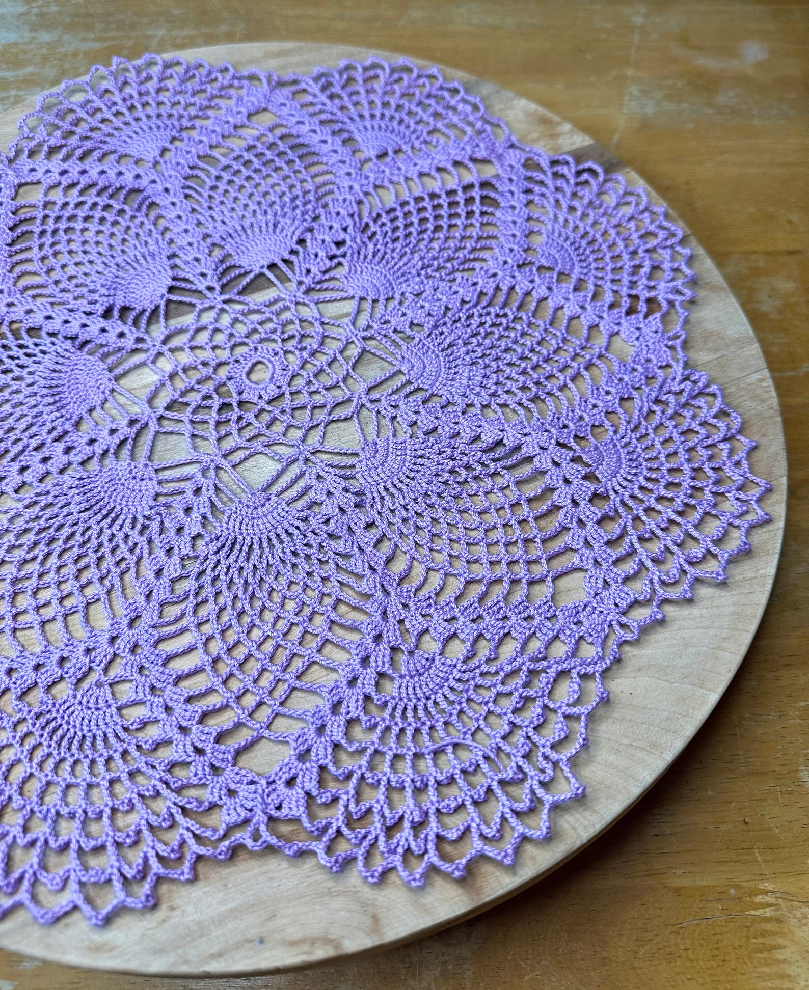 Leaves in a Web Crochet Doily Pattern, PDF Digital Download - Etsy