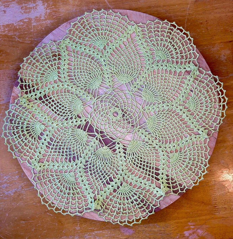 Leaves in a Web Crochet Doily Pattern, PDF Digital Download - Etsy