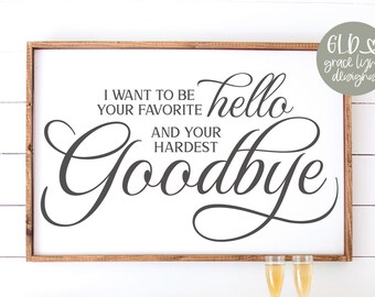 My Hardest Goodbye Svg - Etsy