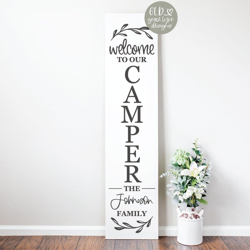 Welcome Camper Sign - Etsy