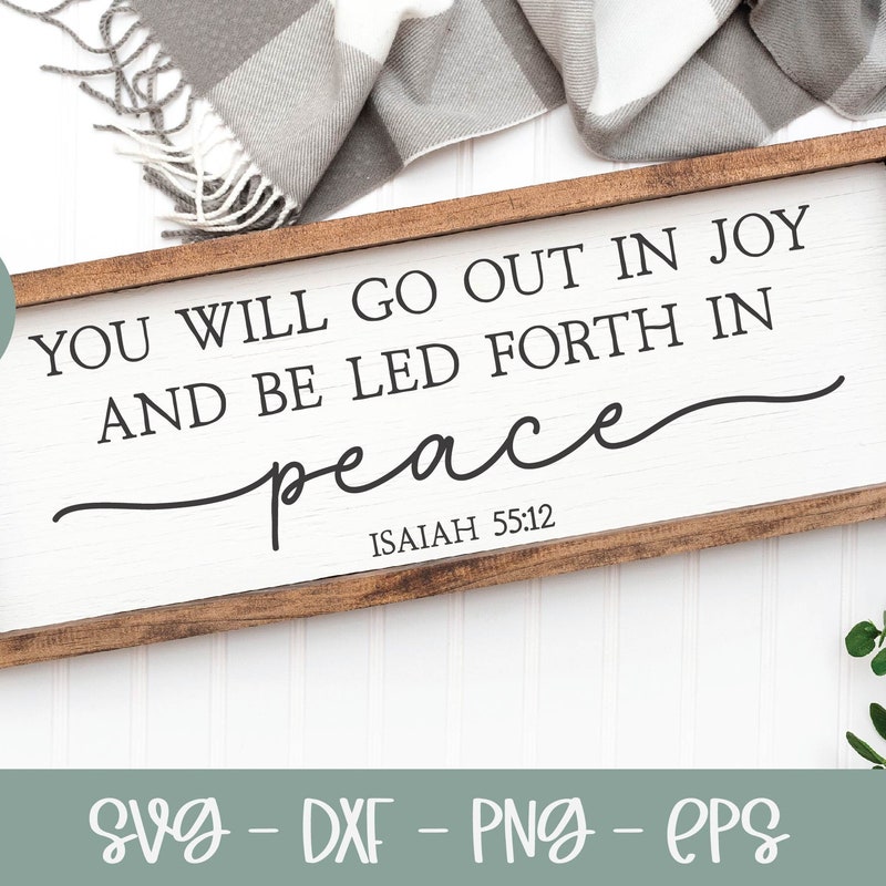 Isaiah 55 12 - Etsy
