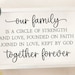Our Family is A Circle of Strength SVG, Family Quote SVG, Family Sign ...