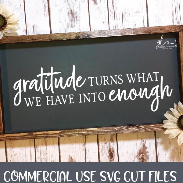 Gratitude Sign - Etsy