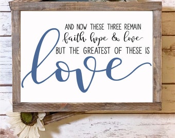 The greatest is love | Etsy