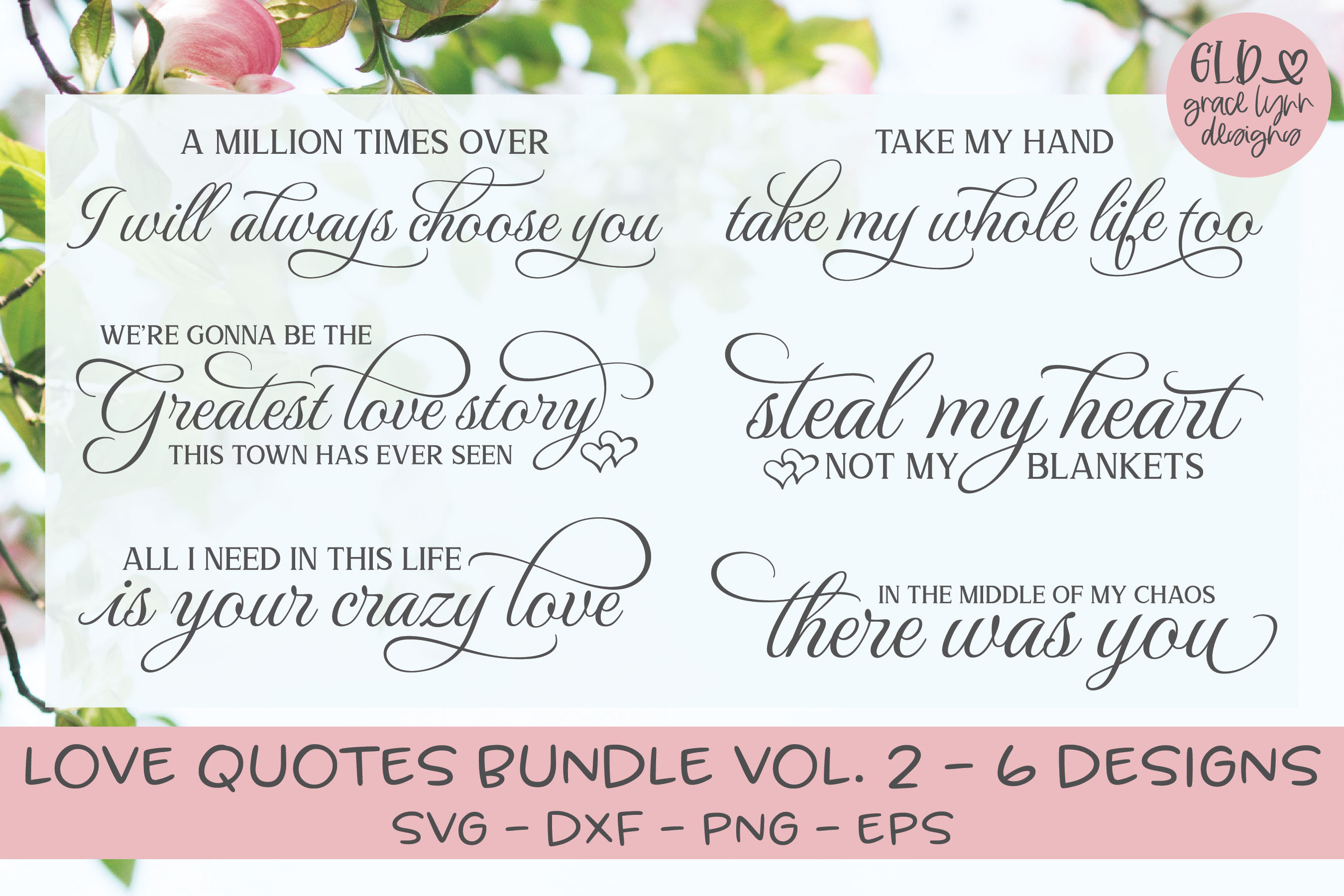 The Amazing Bundle of Love Quotes 31 Designs From 4 Mini - Etsy