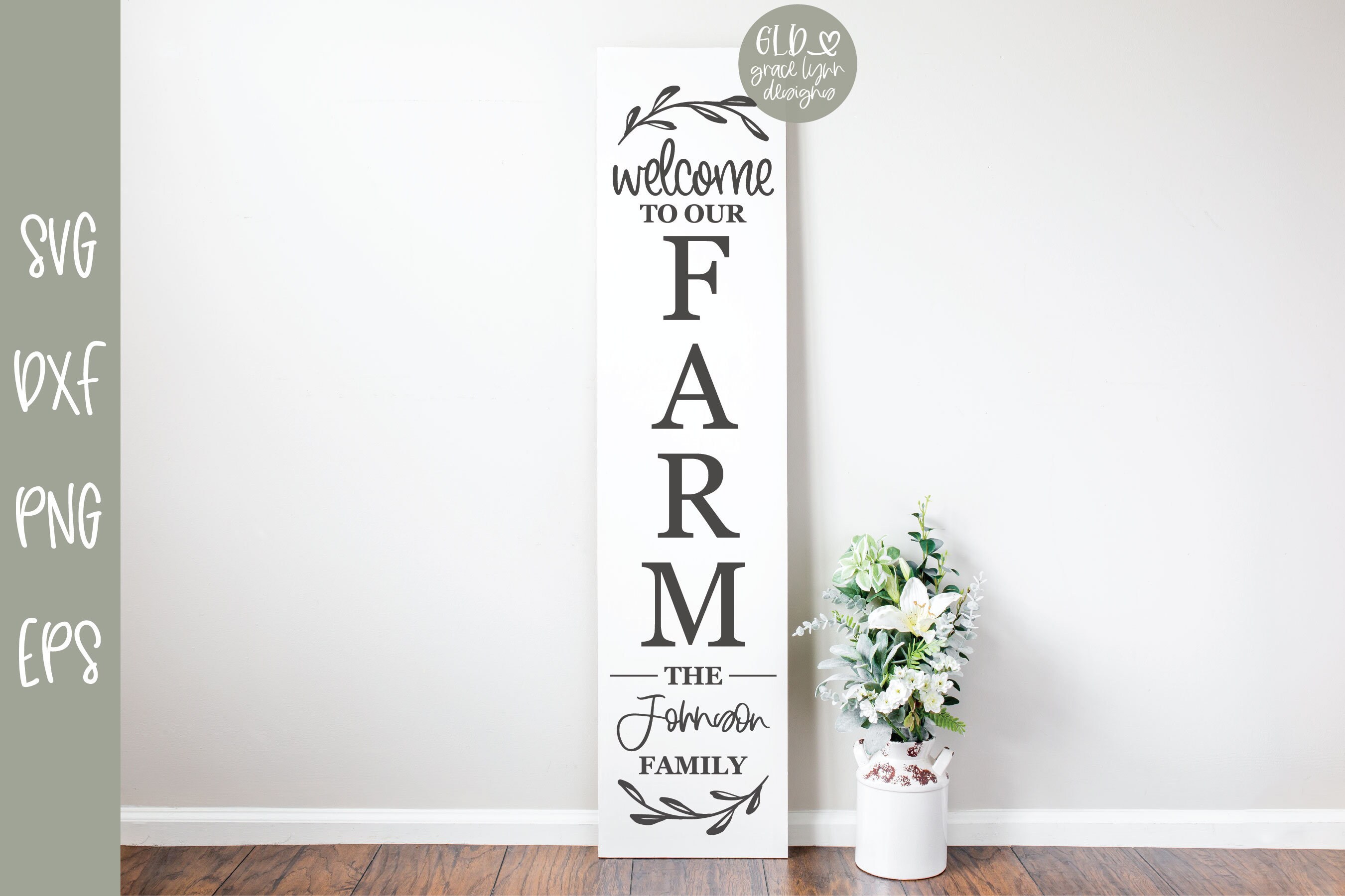 Welcome to Our Farm - Family Name Sign - DIGITAL Cut File - Svg, Dxf ...