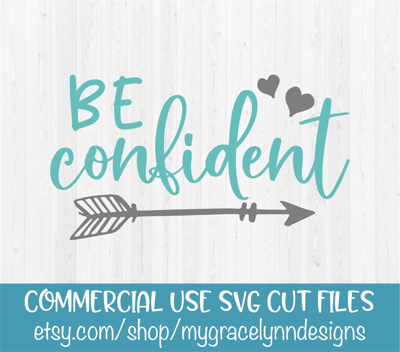 Be Confident Digital Cut File SVG DXF & PNG | Etsy
