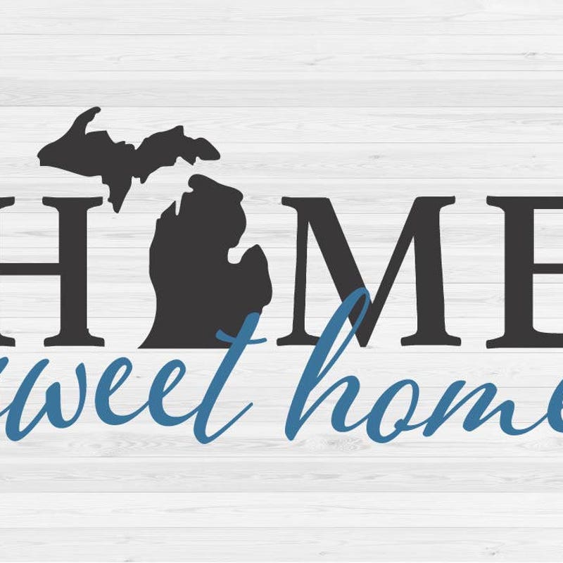 Michigan Home Sign - Etsy