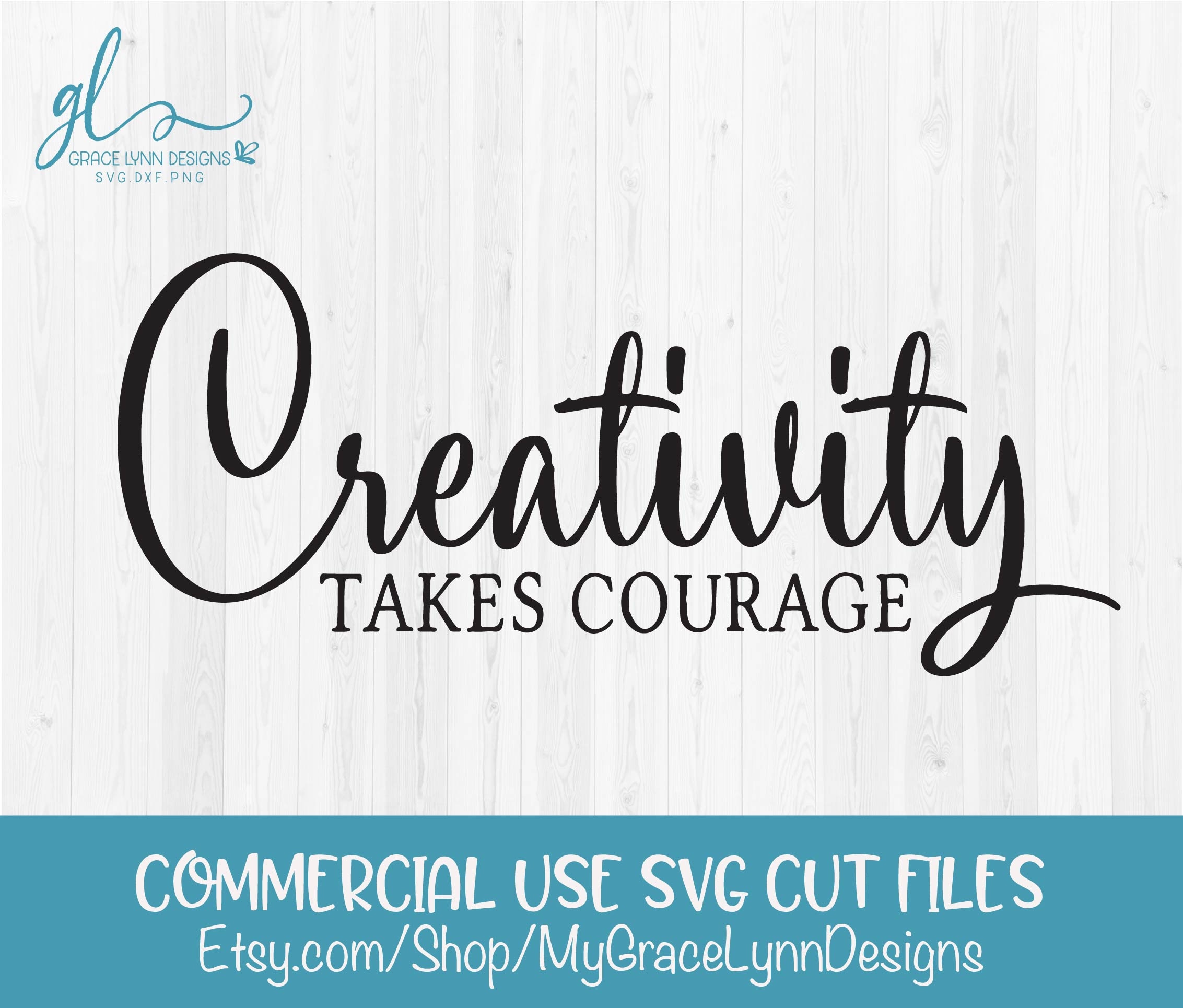 Creativity Takes Courage Cut File SVG DXF & PNG | Etsy
