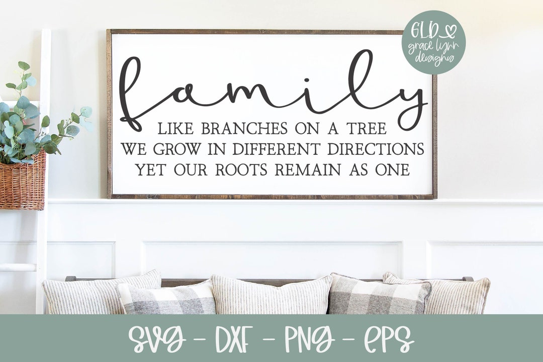 Family Like Branches on A Tree SVG | Family SVG | Home SVG | Family ...