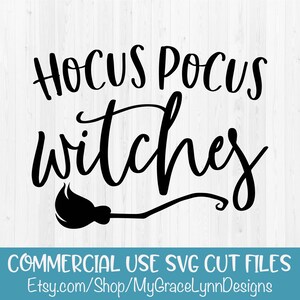 Hocus Pocus Witches - Halloween Cutting File - SVG, DXF & PNG - Etsy