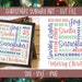 Christmas Subway Word Art Christmas Digital Cutting File SVG, DXF & PNG ...
