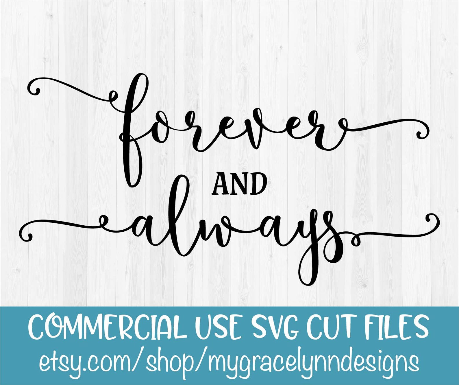 Forever and Always SVG Cut File Wedding SVG - Etsy