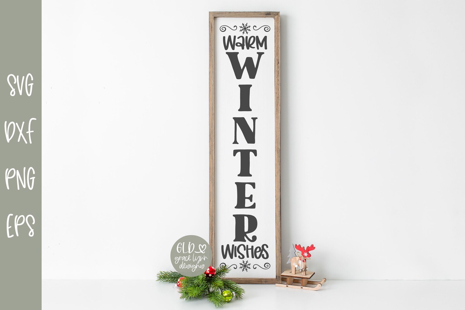 Christmas Vertical Sign Bundle Vol. 3 - 5 DIGITAL Cut Files - Svg, Dxf ...