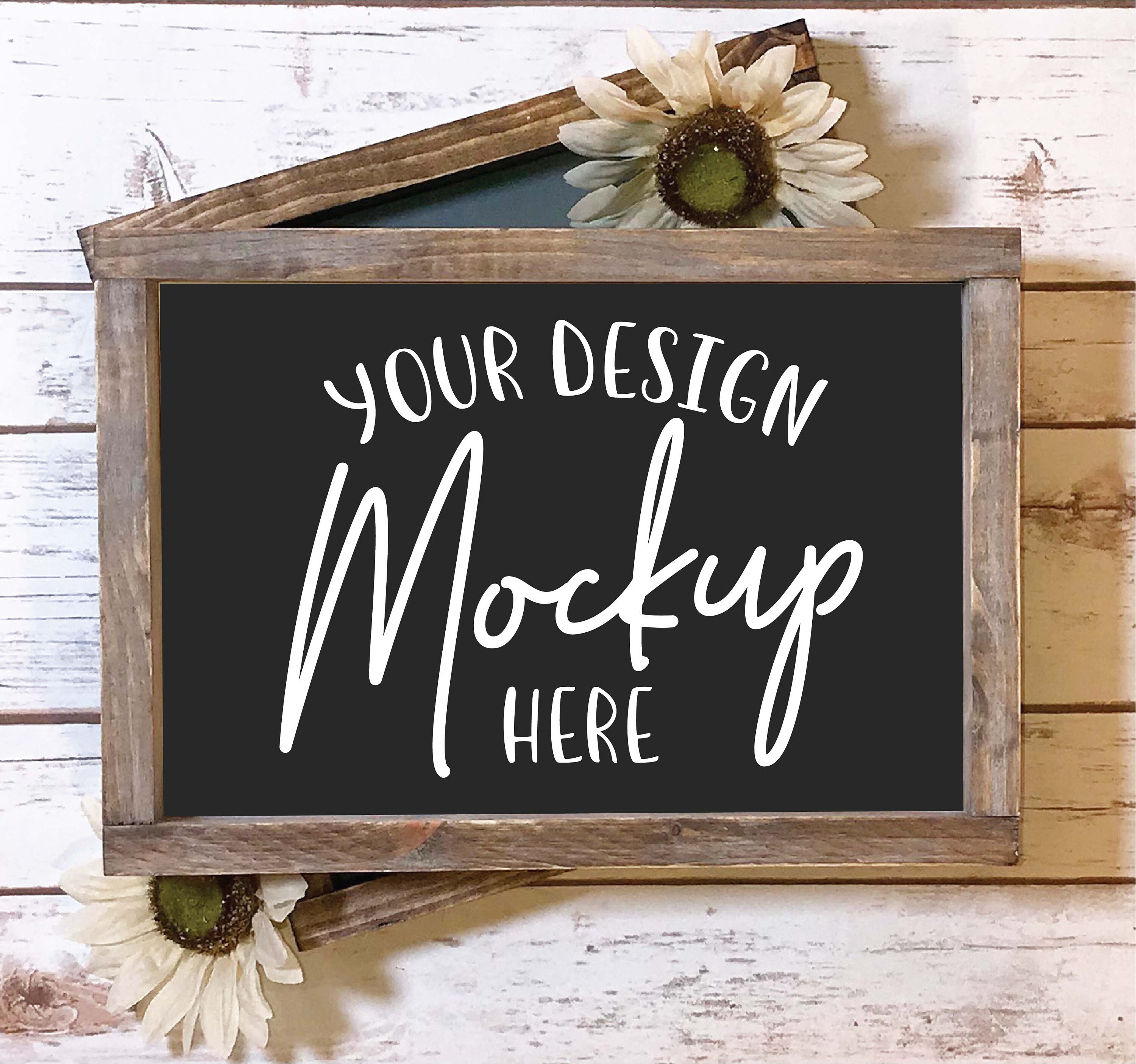 Wood Sign Mockup Digital Mock Up | Etsy