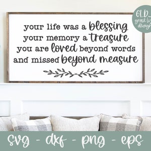 Memorial Quotes SVG Bundle | 16 Memorial SVG Sign Designs | Funeral Svg ...