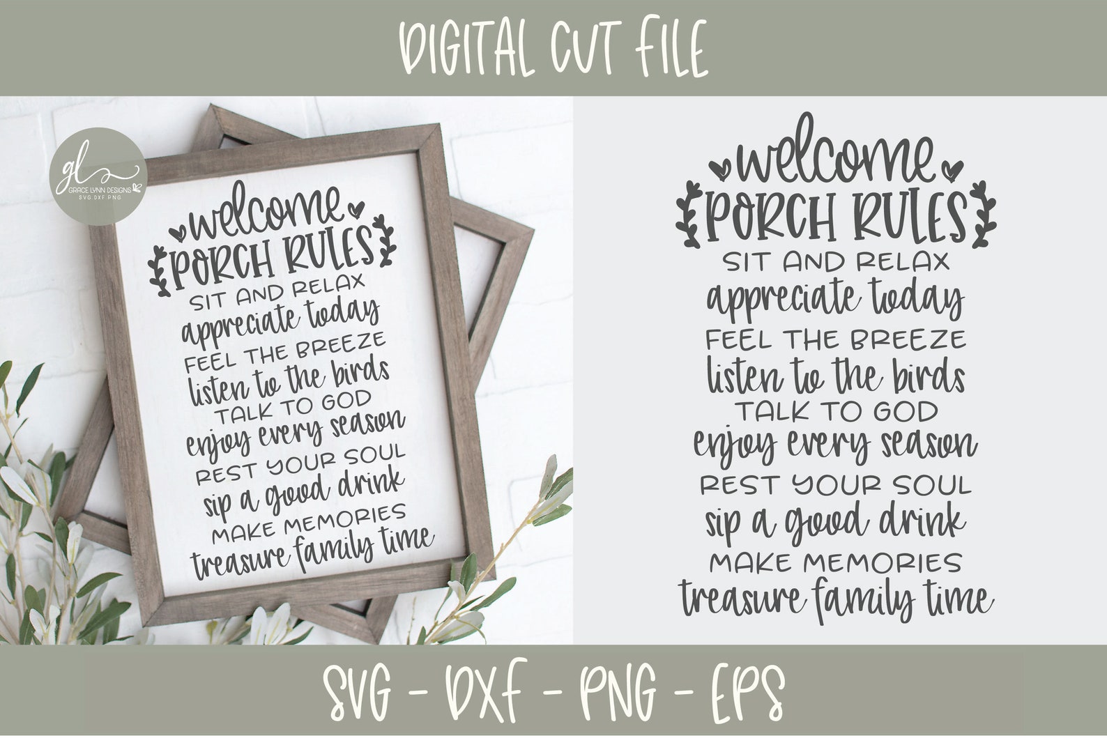 Porch Quotes Bundle - 14 Digital Cut Files - Svg, Dxf, Png & Eps - Etsy ...