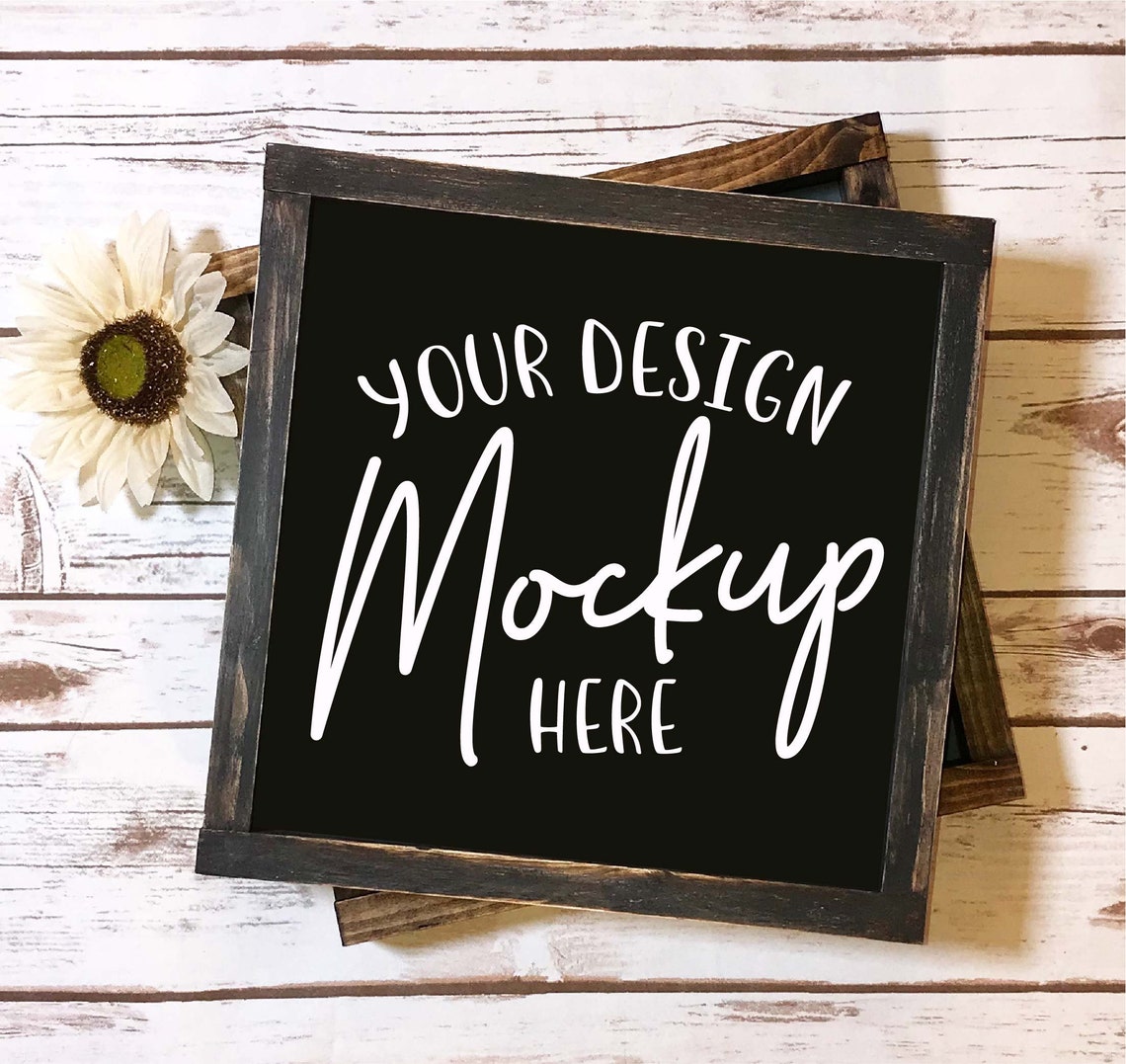Wood Sign Mockup BUNDLE Digital Mock Ups 7 Sign Mockups - Etsy